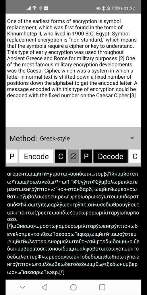 Encoda – Encode Texts / Encrypt Messages (Android + iOS) – P-Library
